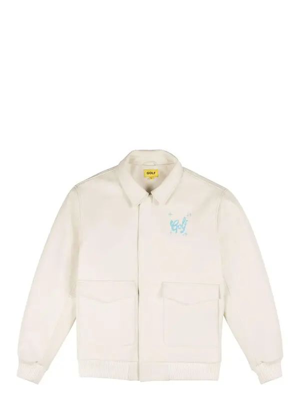 GOLF WANG Airbrush Heart Bomber Jacket - Cream