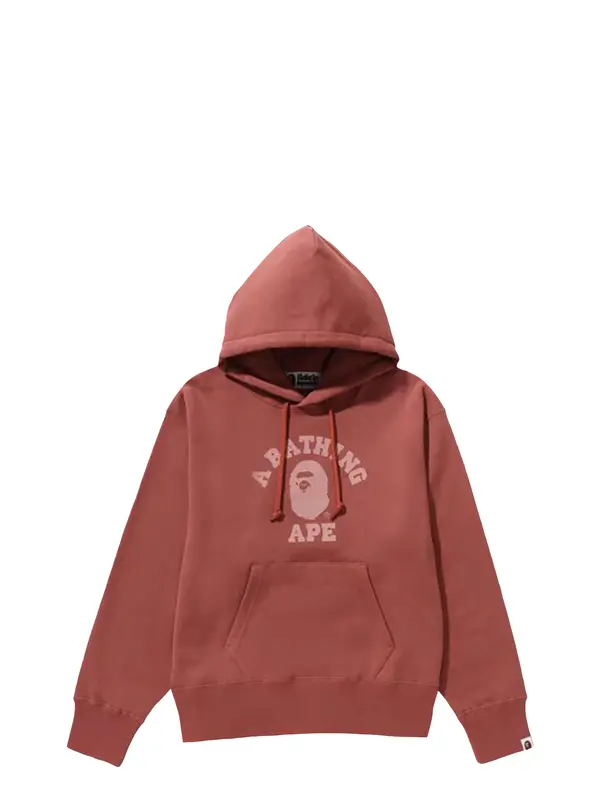 A BATHING APE College Pullover Hoodie - Pink