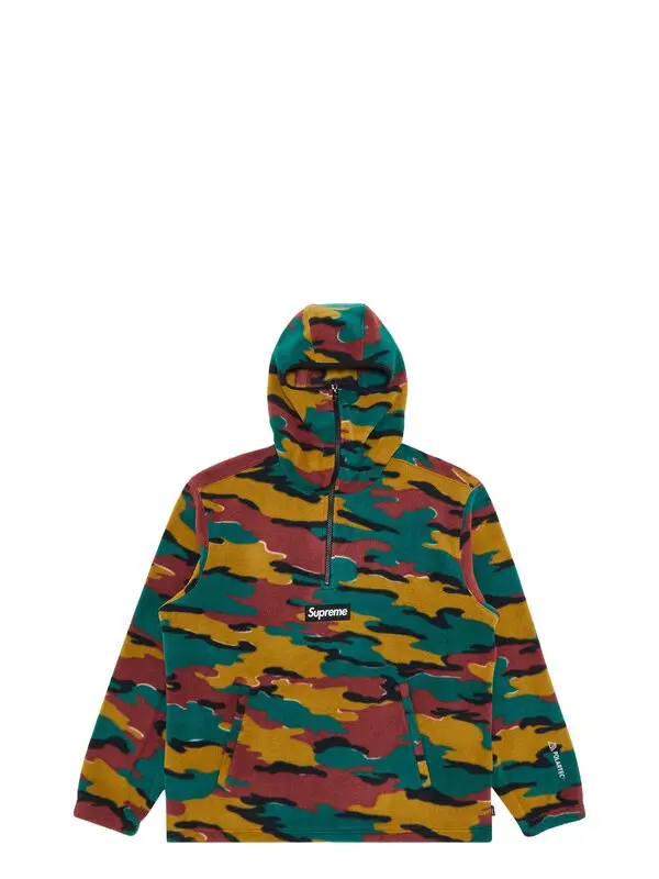 Supreme Polartec Facemask Half Zip Hooded Sweatshirt - Multicolor