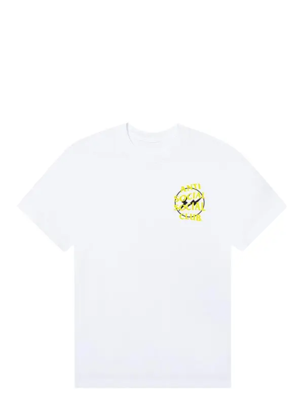 ANTI SOCIAL SOCIAL CLUB X Fragment Design Half Tone Logo Tee /yellow - White