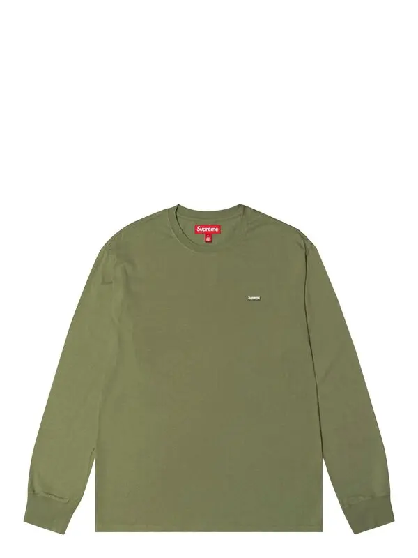 Supreme Small Box Long-sleeve Tee 'light Olive - Green