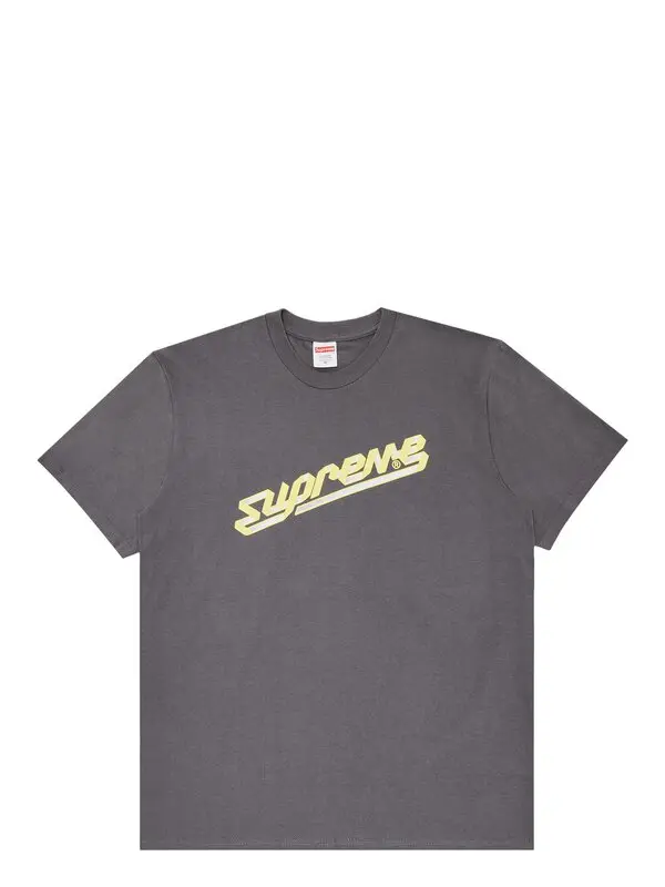 Supreme Banner Tee 'charcoal - Grey