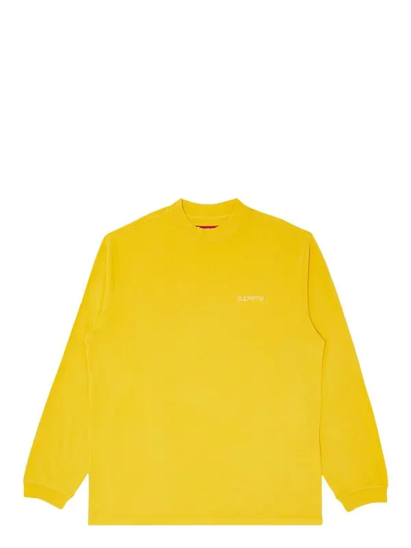 Supreme Long-sleeve Mock Neck Top - Yellow