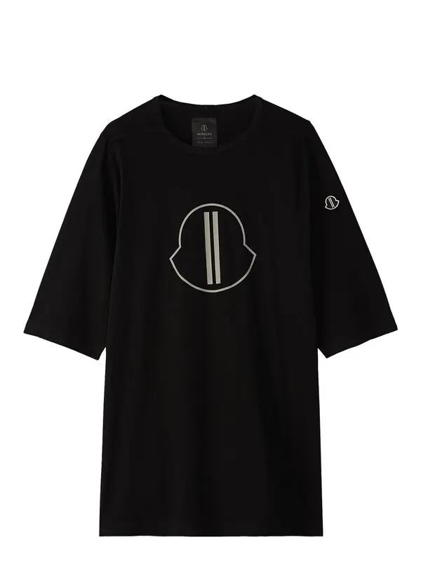 Rick Owens X Moncler Short-sleeve Level T-shirt - Black