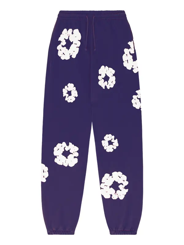 DENIM TEARS Cotton Wreath Sweatpants - Purple