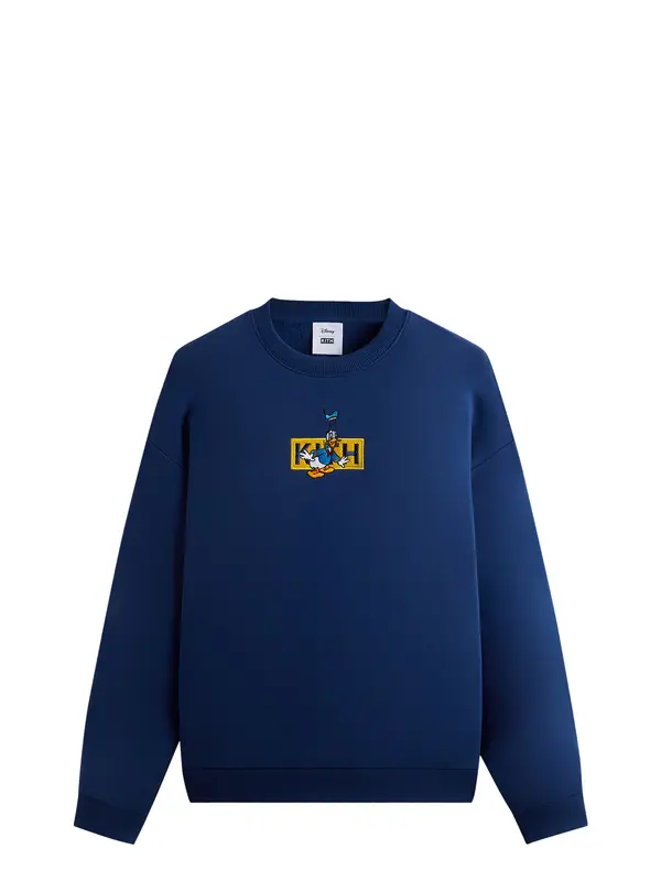 Kith For Mickey & Friends Cyber Monday Donald Duck Classic Logo Williams Crewneck 'cyanotype - Blue