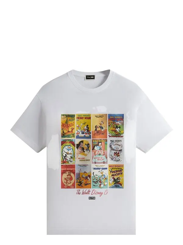 Kith For Mickey & Friends Poster Vintage Tee - White