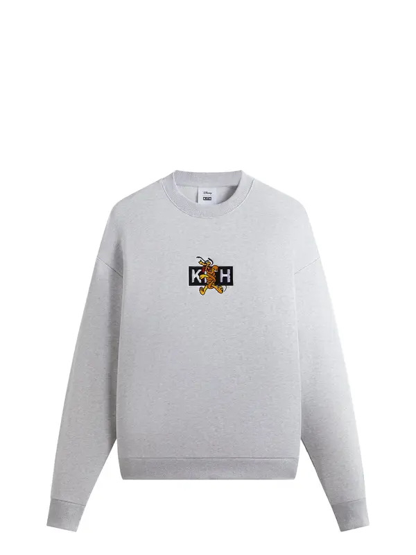 Kith For Mickey & Friends Pluto Classic Logo Crewneck - Grey