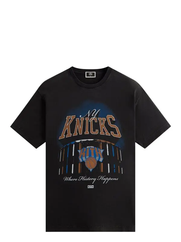 Kith For The New York Knicks Msg Vintage Tee - Black