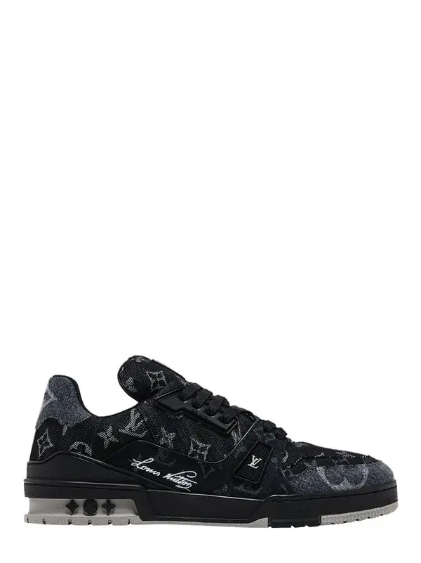 LOUIS VUITTON Trainer Monogram Denim - Black