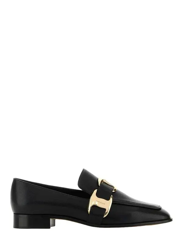 FERRAGAMO Limania Loafers - Black