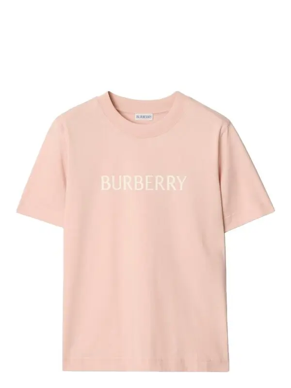 Burberry Logo Cotton T-shirt - Bouquet Pink