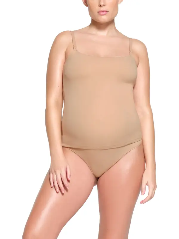SKIMS Fits Everybody Maternity Nursing Tank - Clay