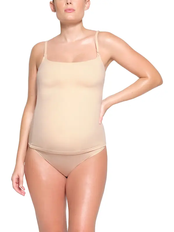 SKIMS Fits Everybody Maternity Nursing Tank - Sand