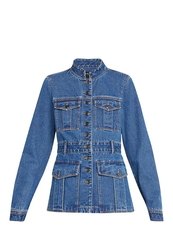Veronica Beard Tika Denim Jacket - Bright Blue
