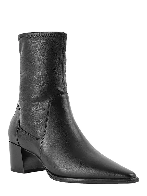VAGABOND SHOEMAKERS Giselle Pointed Toe Block Heel Booties - Black