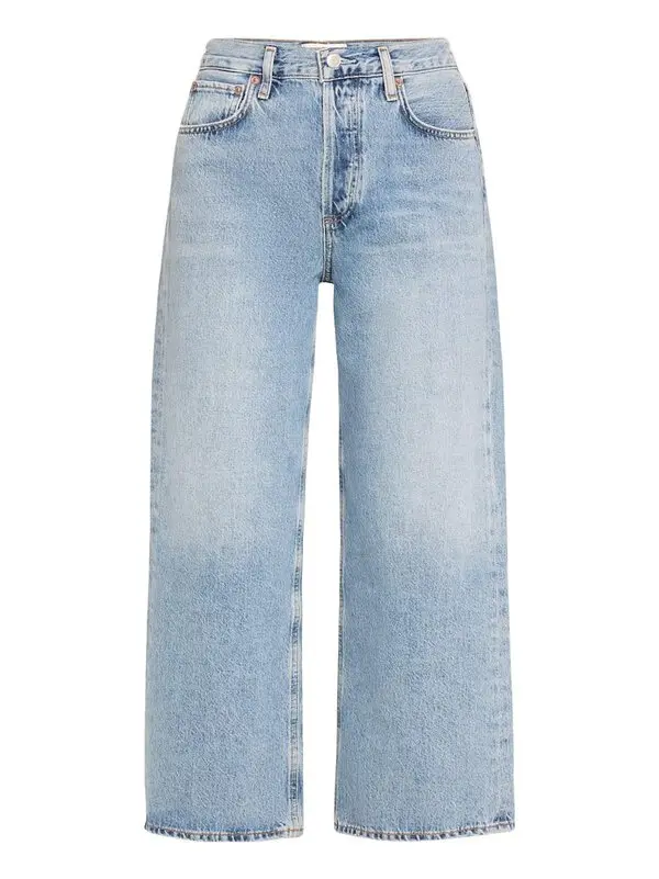 AGOLDE Ren Wide-leg Crop Jeans - Blue