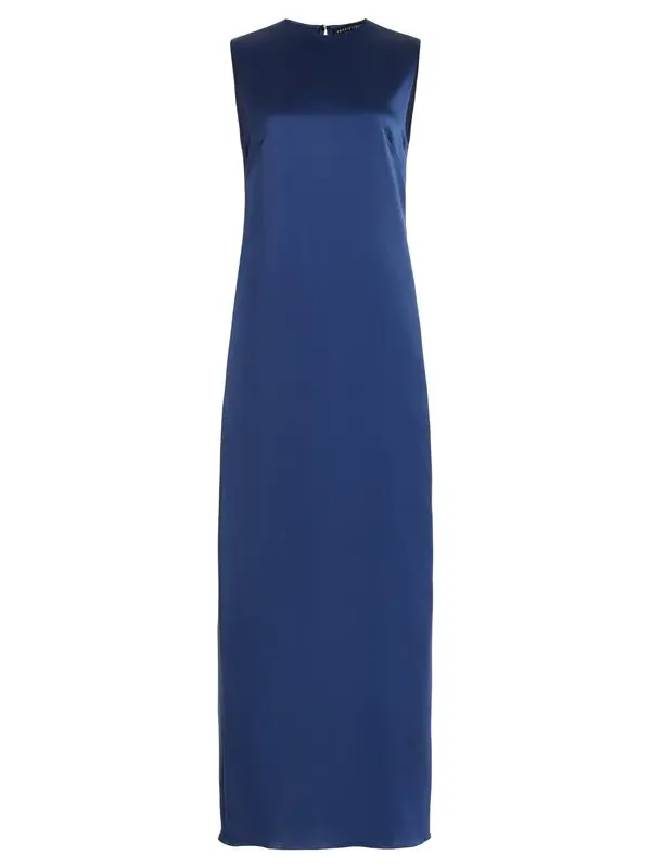 SEV Satin Maxi Dress - Navy