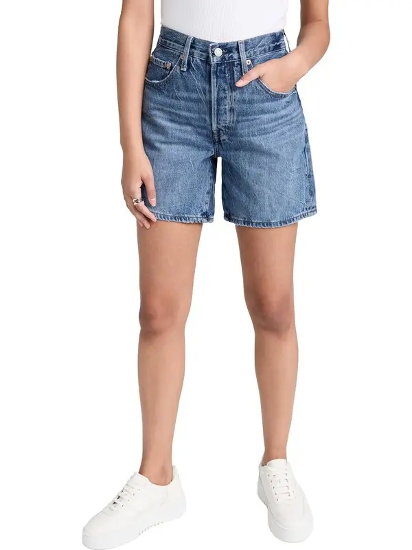 LEVI'S 501 Mid-thigh Denim Shorts - Blue Beauty