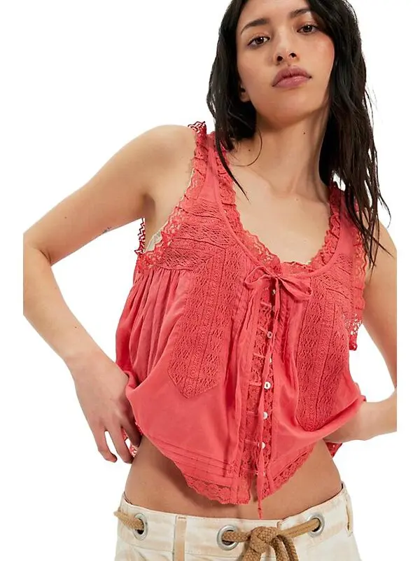 Free People Forevermore Tank - Aged Coral