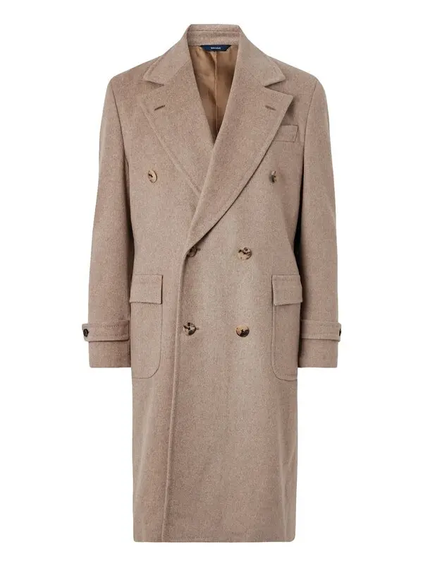 Thom Sweeney Double-breasted Cashmere Coat - Neutrals