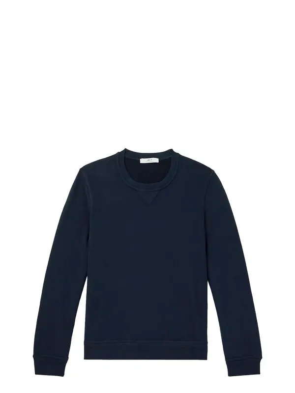 Mr P. Cotton-jersey Sweatshirt - Blue