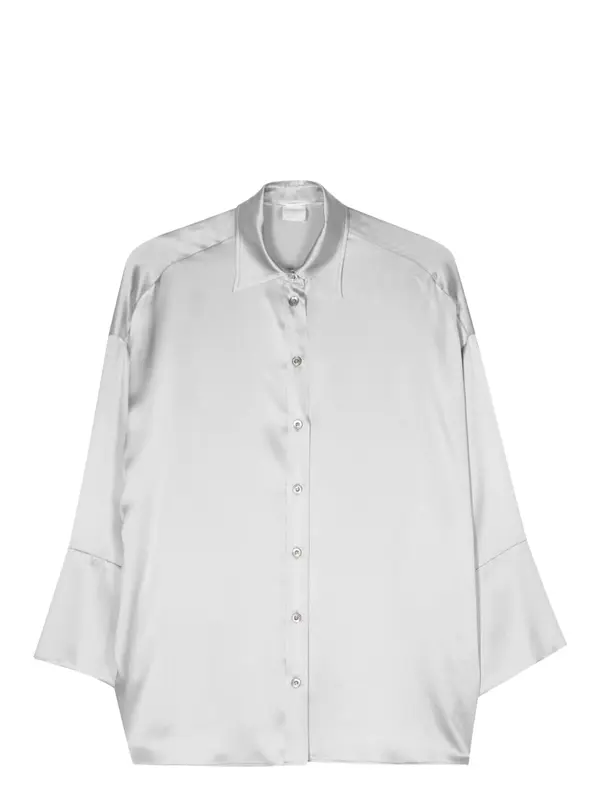 Eleventy Satin Shirt - Blue