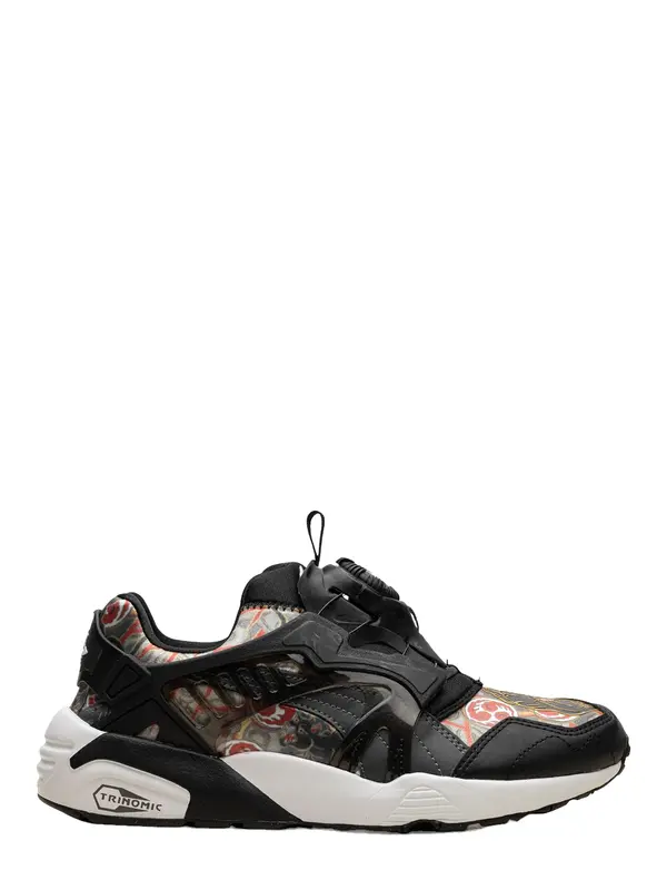 PUMA X Atmos X Three Tides Tattoo Disc Blaze Sneakers - Black