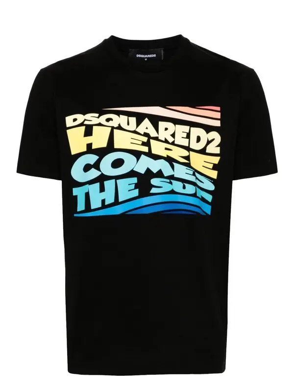 Dsquared2 Logo-print Cotton T-shirt - Black