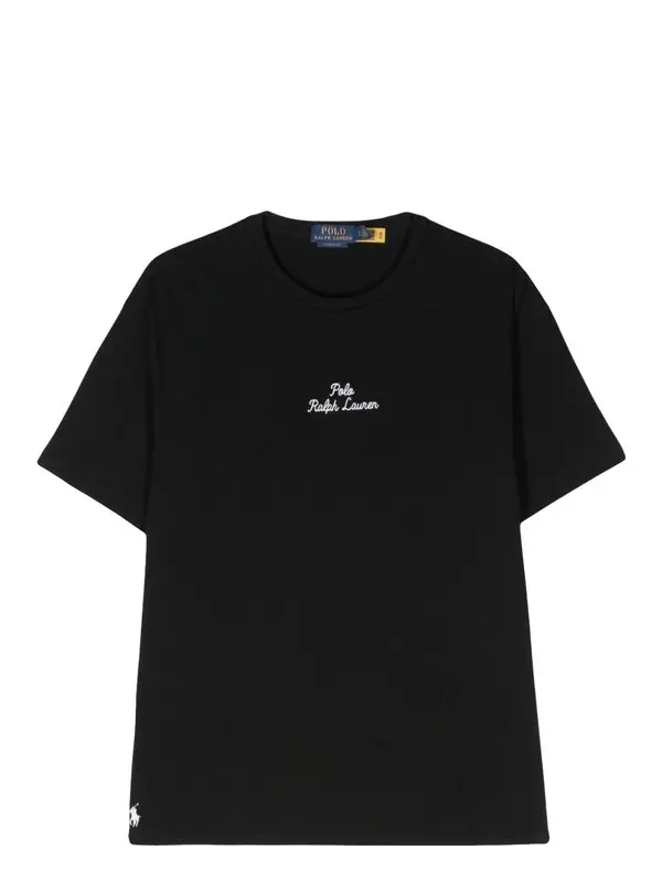 Polo Ralph Lauren Logo-embroidered Cotton T-shirt - Black