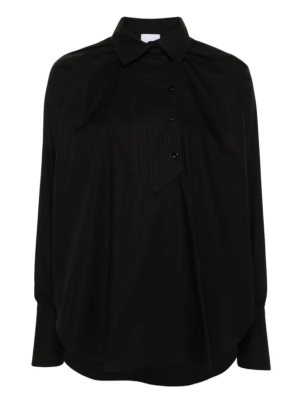 Patou Artist Cotton Blouse - Black