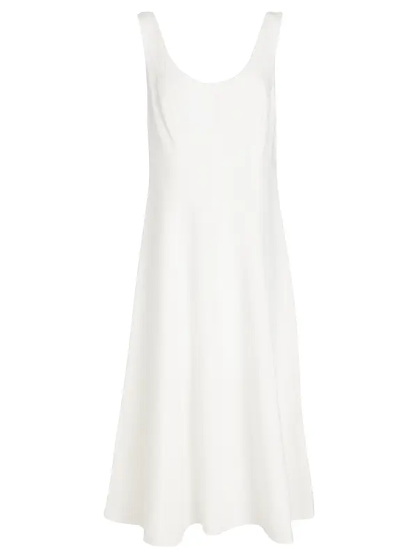 Vince Twill Midi Dress - White