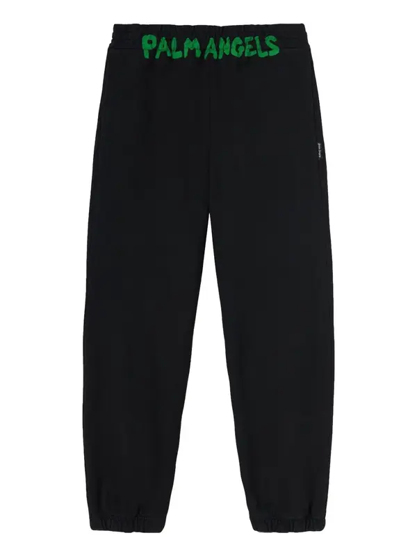Palm Angels Logo-print Track Pants - Black