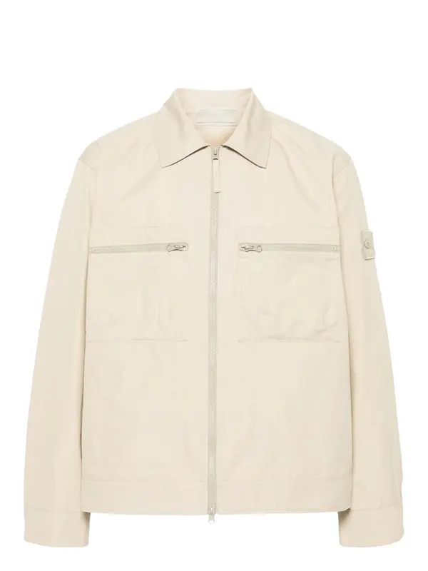 Stone Island Ghost Organic-cotton Jacket - Neutrals
