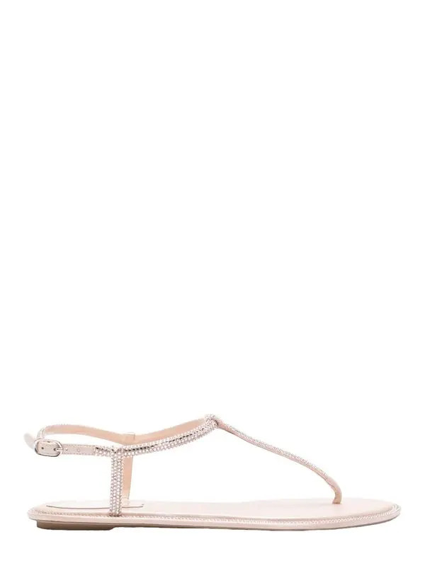 Rene Caovilla Diana Embellished Sandals - Pink