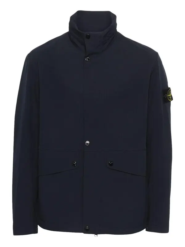 Stone Island Zip-up Windbreaker - Blue