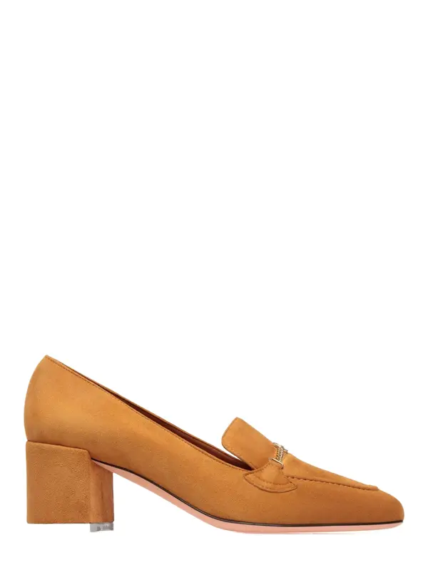 Bally Daily Emblem 50mm Suede Pumps - Orange