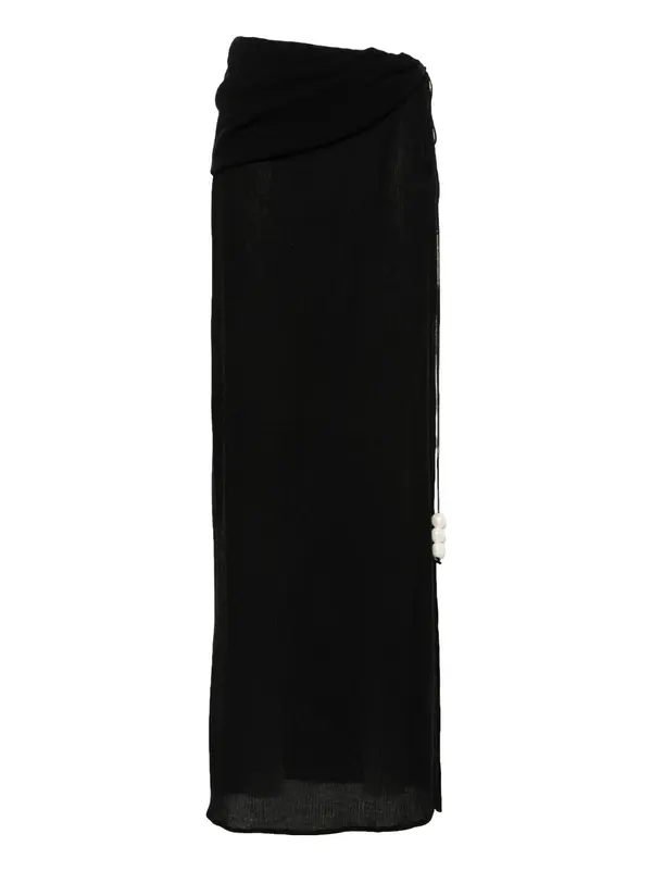 Magda Butrym Asymmetric Skirt - Black