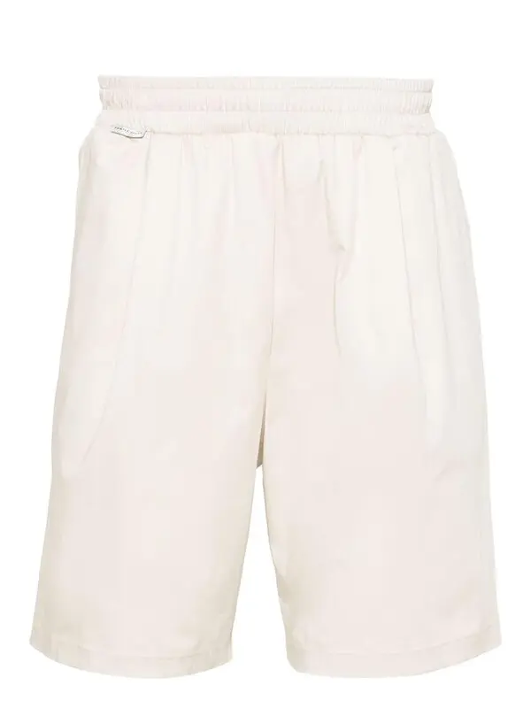 FAMILY FIRST Elasticated-waist Poplin Shorts - White