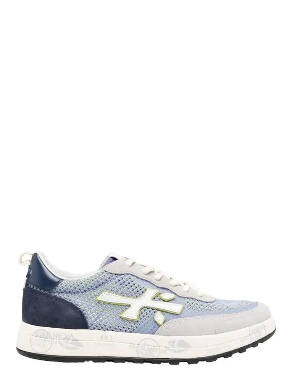 Premiata Logo-appliqué Sneakers - Blue