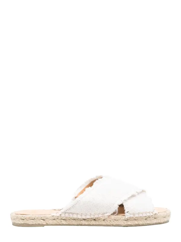 CastaÑer Palmera Flat Espadrilles - White