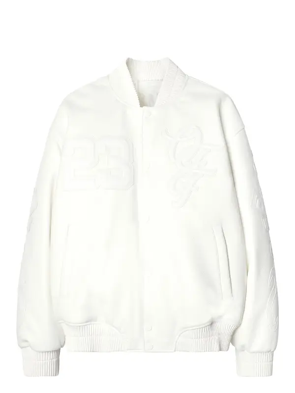 Off-White Natlover Patch-detail Bomber Jacket - White