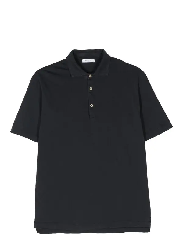 Boglioli Short-sleeves Cotton Polo Shirt - Blue