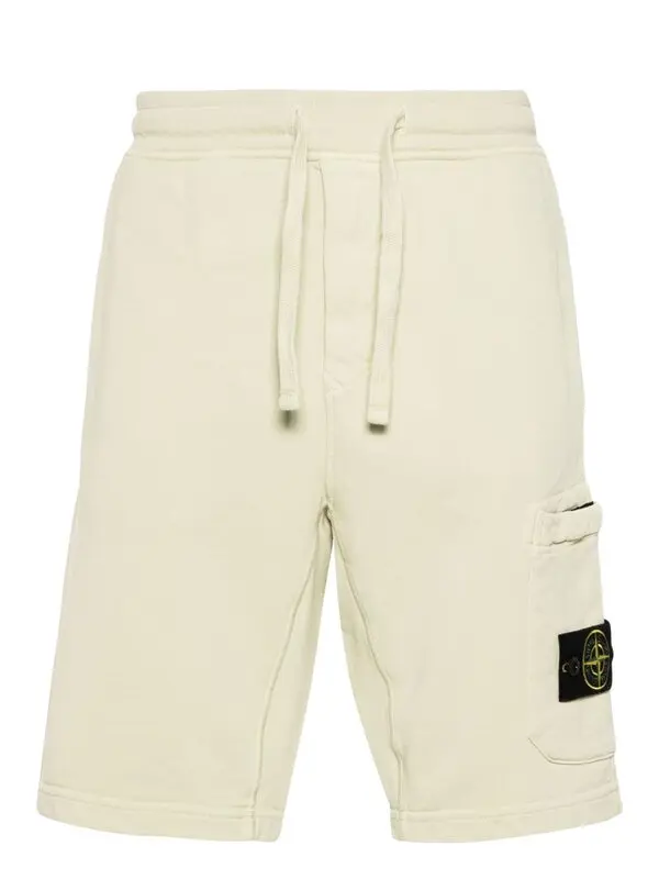 Stone Island Compass-appliqué Cargo Shorts - Neutrals