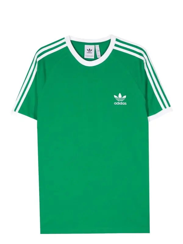 Adidas Embossed-logo Cotton T-shirt - Green