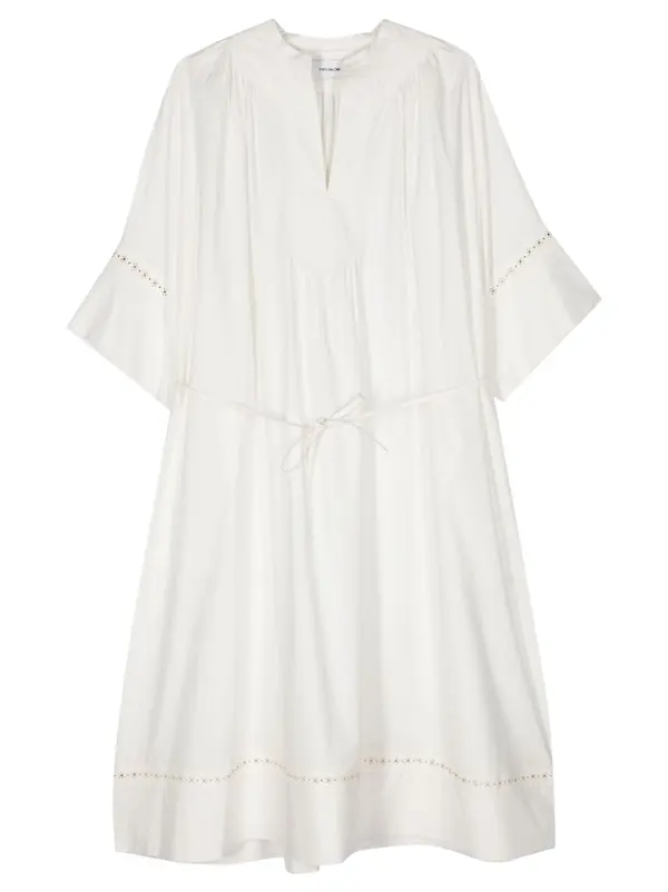 YVES SALOMON Poplin Midi Dress - Neutrals