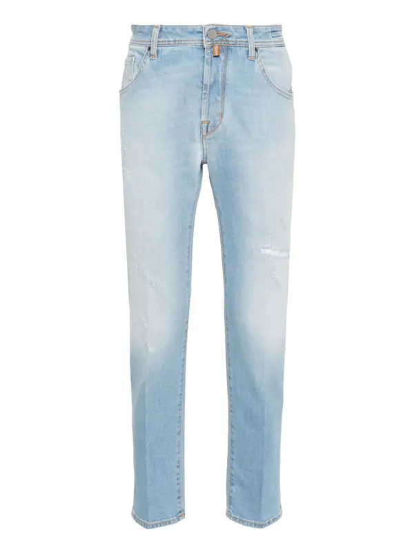 Jacob Cohen Scott Slim-fit Cropped Jeans - Blue