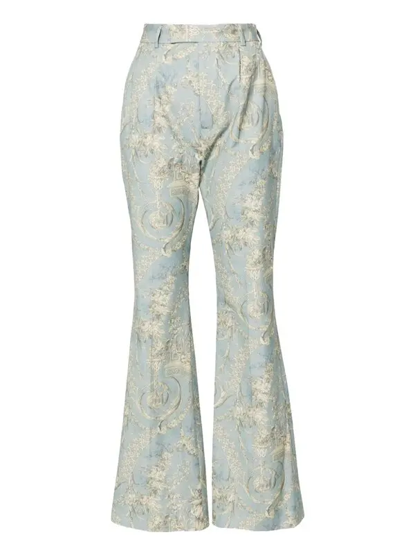 VIVIENNE WESTWOOD Ray High-waist Flared Trousers - Blue