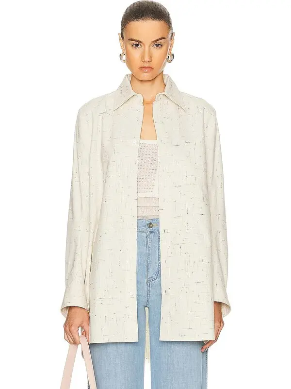 Bottega Veneta Criss Cross Shirt - White