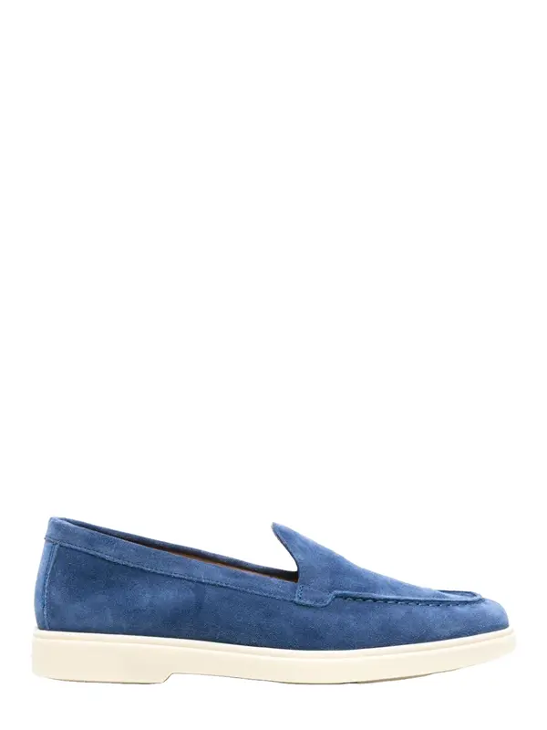 Santoni Suede Loafers - Blue
